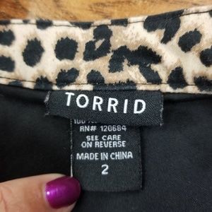 torrid | Tops | Torrid Leopard Blouse | Poshmark